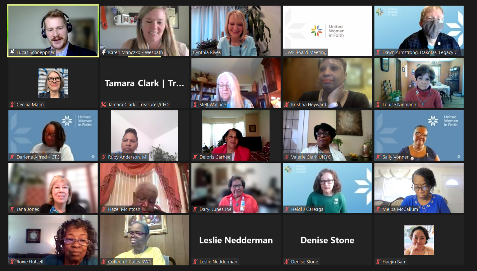 Board of Directors Spring Meeting 2024 | United Women in Faith